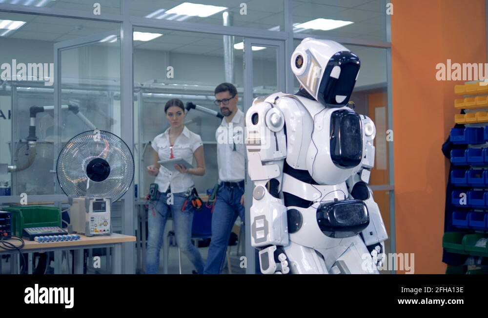 Man and robot working together Stock Videos & Footage - HD and 4K Video ...