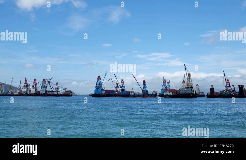 Skyline cargo container ship Stock Videos & Footage - HD and 4K Video ...