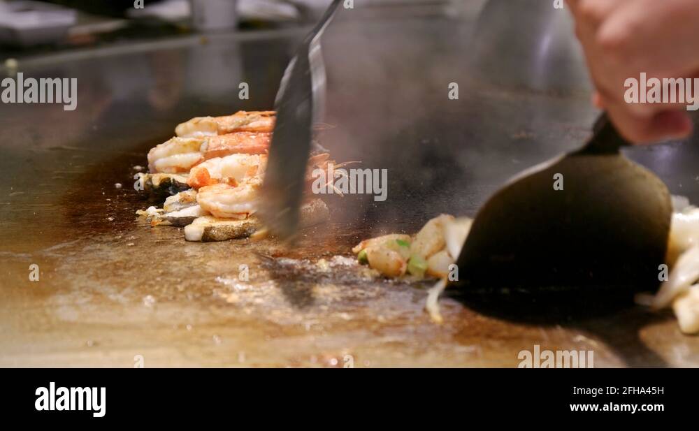Teppanyaki grill seafood Stock Videos & Footage - HD and 4K Video Clips ...