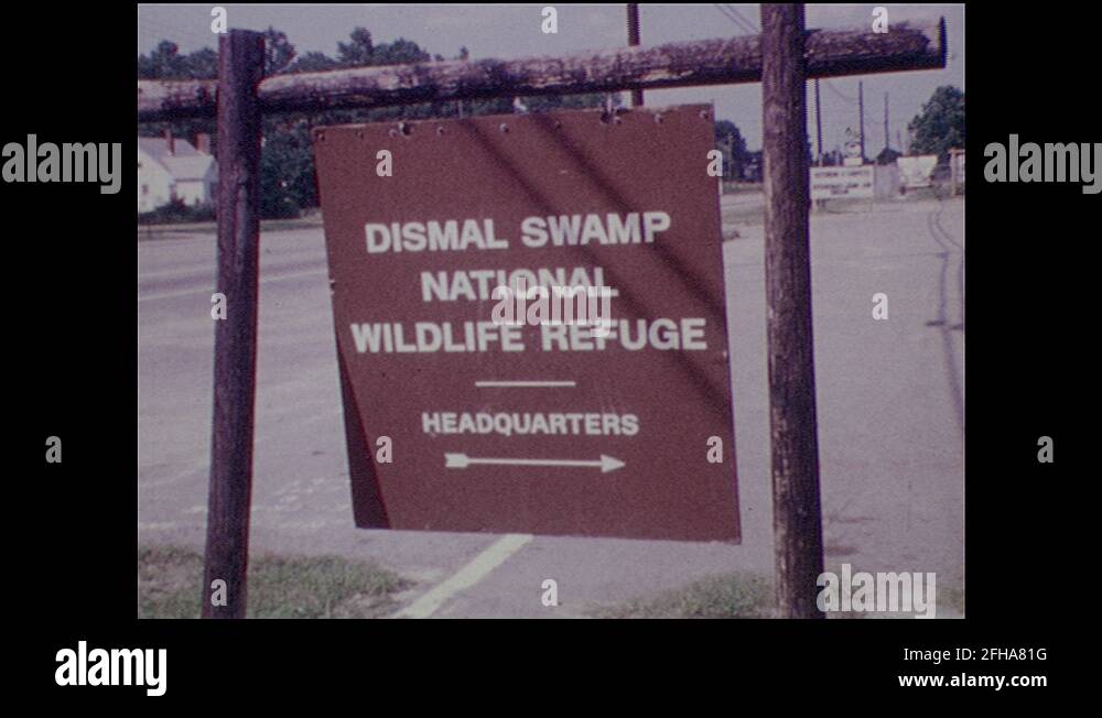 1970s: sign for Dismal Swamp National Wildlife Refuge headquarters ...