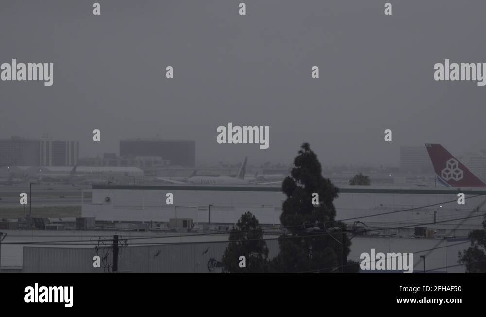 Qatar Freight Cargo Boeing Jumbojet Airplane Takeoff LAX Airport ...