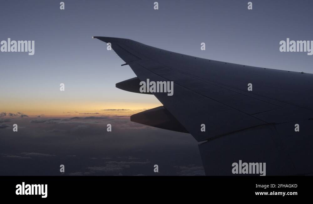 Modern Jumbojet Passenger Airplane Boeing 777 Flying, Takeoff Sunset ...