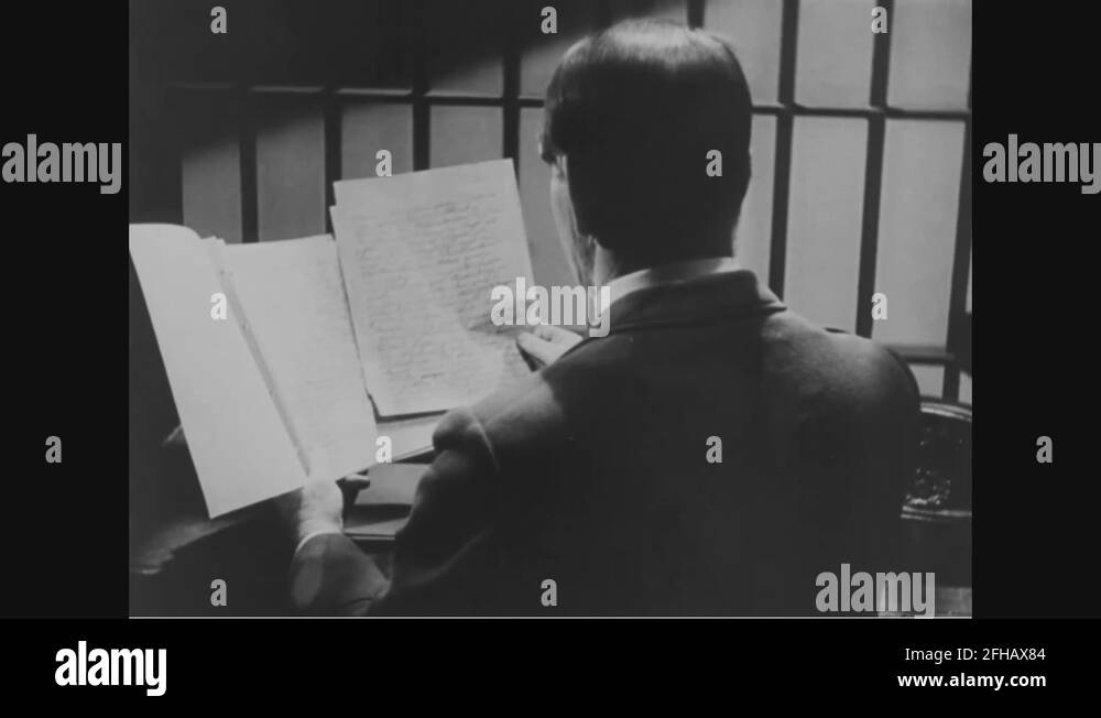 Scenes of dummy portraying Adolf Hitler being captured - 1944 Stock ...