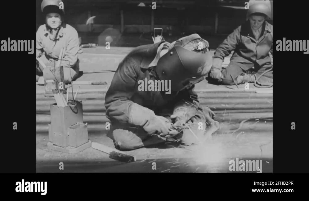 Women welding 1940s american Stock Videos & Footage - HD and 4K Video ...