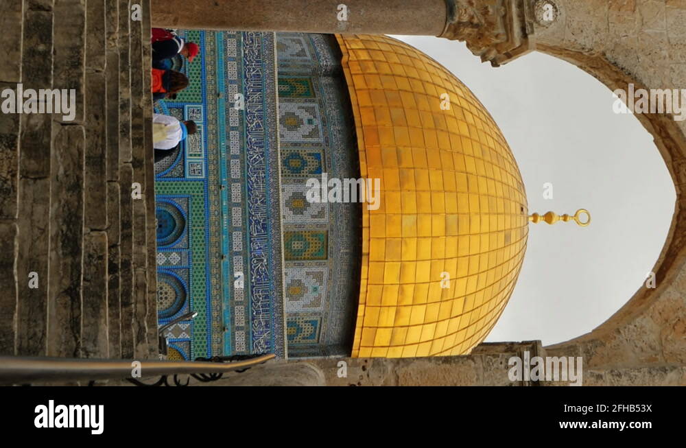 Dome of the Rock in Jerusalem over Temple Mount Stock Video Footage - Alamy