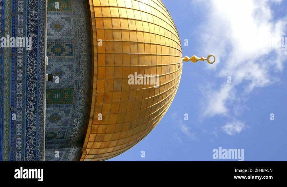 Dome of the Rock in Jerusalem over Temple Mount Stock Video Footage - Alamy