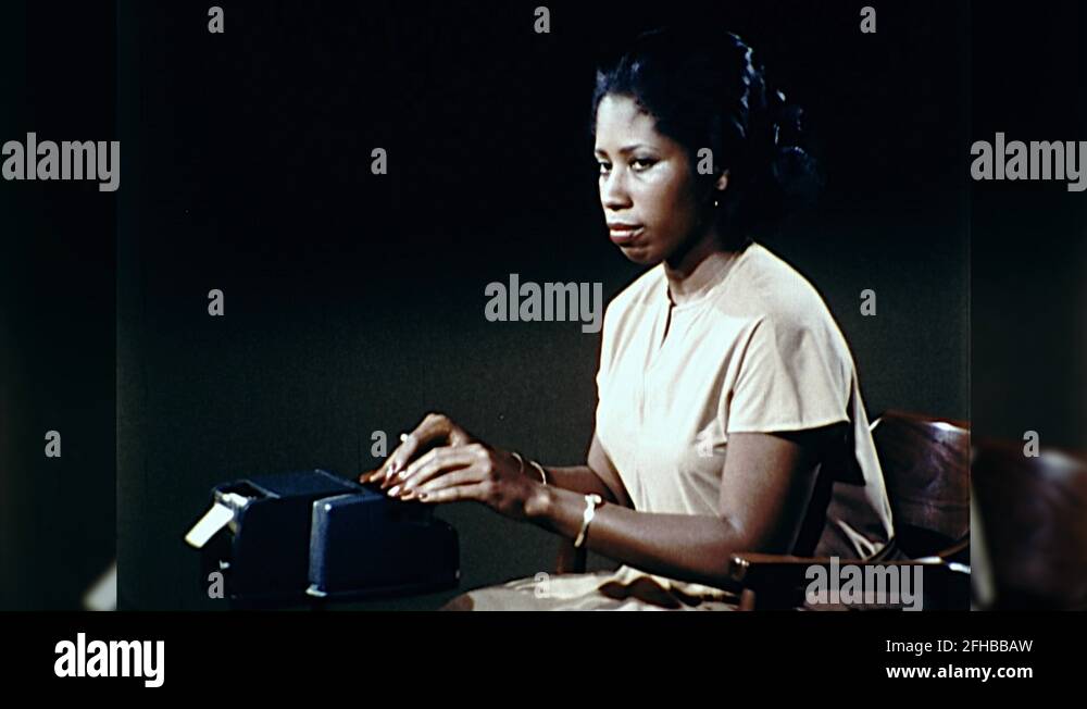 1970s Court Reporter African American Black Woman Stenography Vintage ...