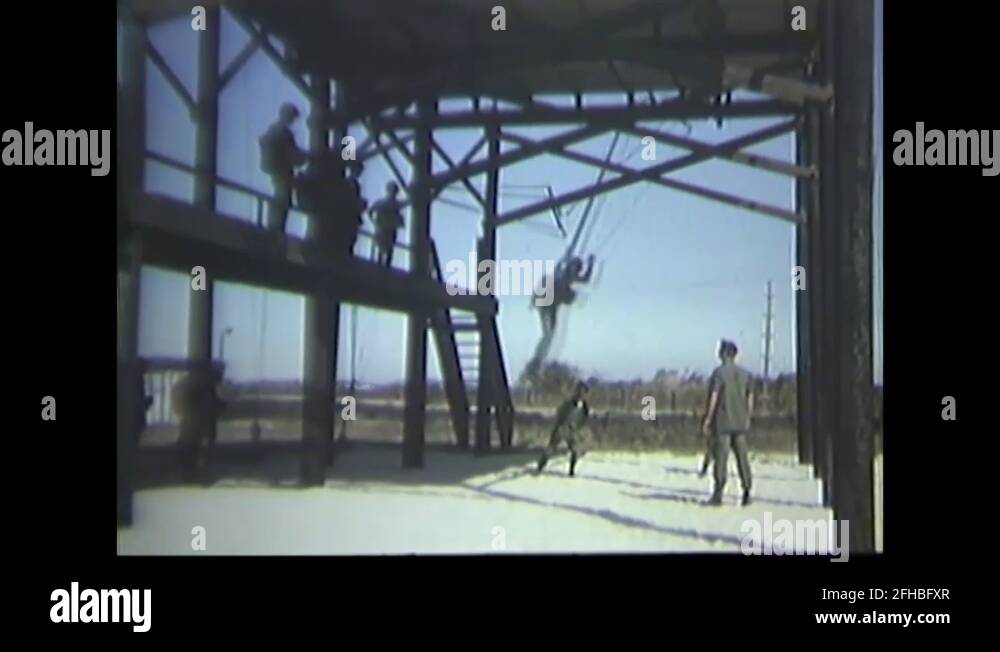 Civilian Irregular Defense Group soldiers train on the swing landing ...