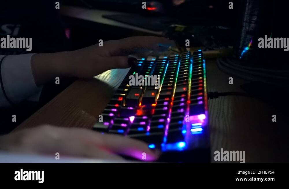 Gaming keyboard Stock Videos & Footage - HD and 4K Video Clips - Alamy