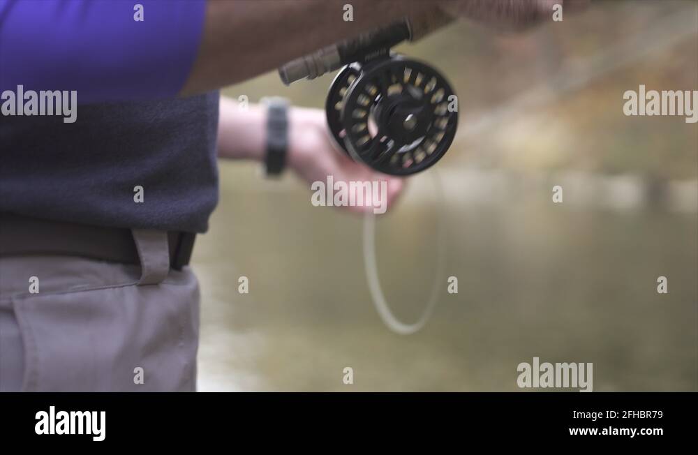 Man with a fishing rod fishing in river Stock Videos & Footage - HD and ...