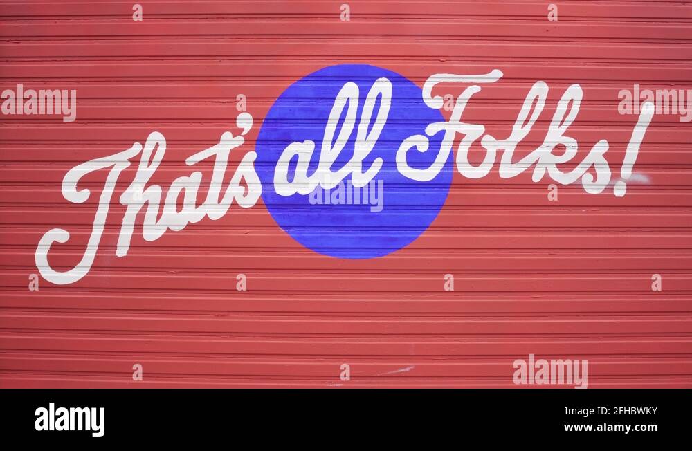 Thats all folks Stock Videos & Footage - HD and 4K Video Clips - Alamy