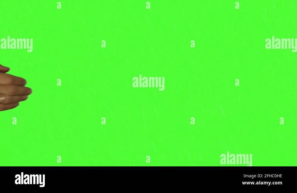 Handshake hand gesture. Green screen hand gesture. Green screen hand ...