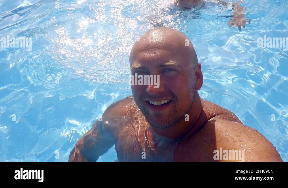 Bald man swimming in pool Stock Videos & Footage - HD and 4K Video ...