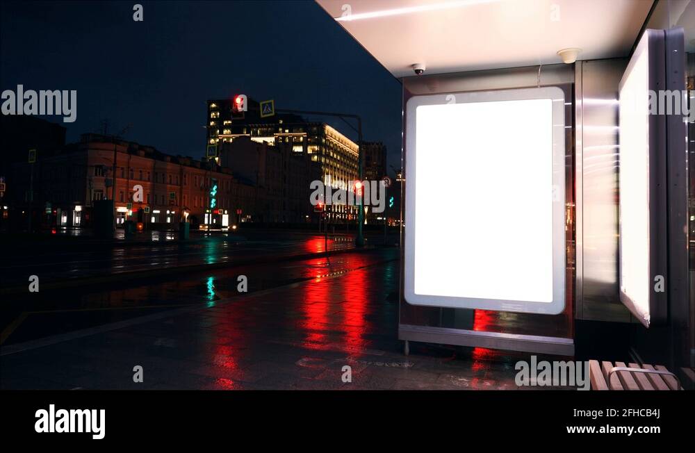 Bus stop night time Stock Videos & Footage - HD and 4K Video Clips - Alamy