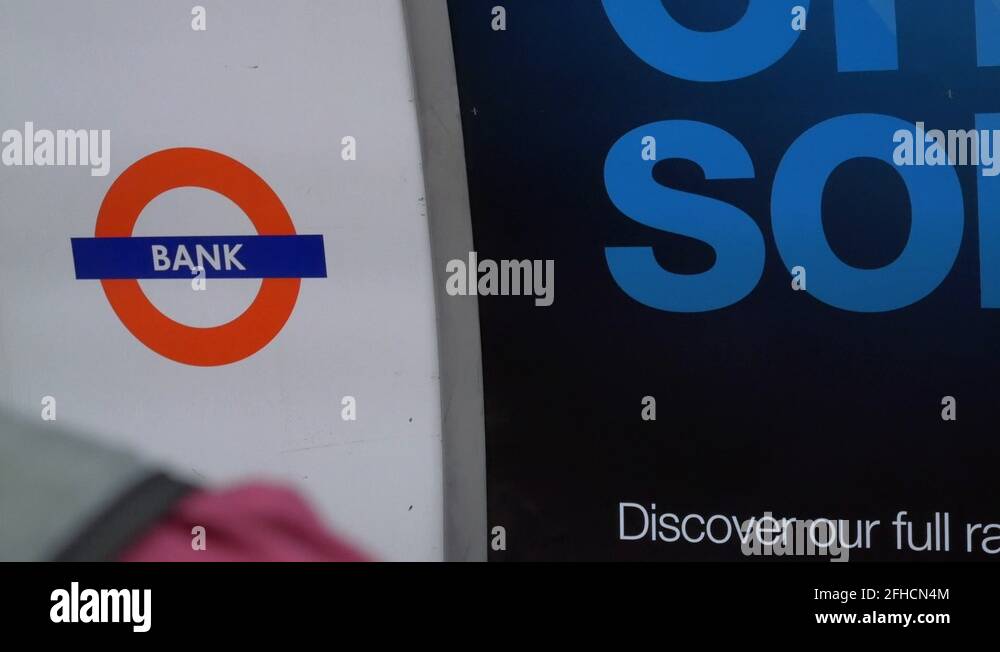 Bank station sign Stock Videos & Footage - HD and 4K Video Clips - Alamy