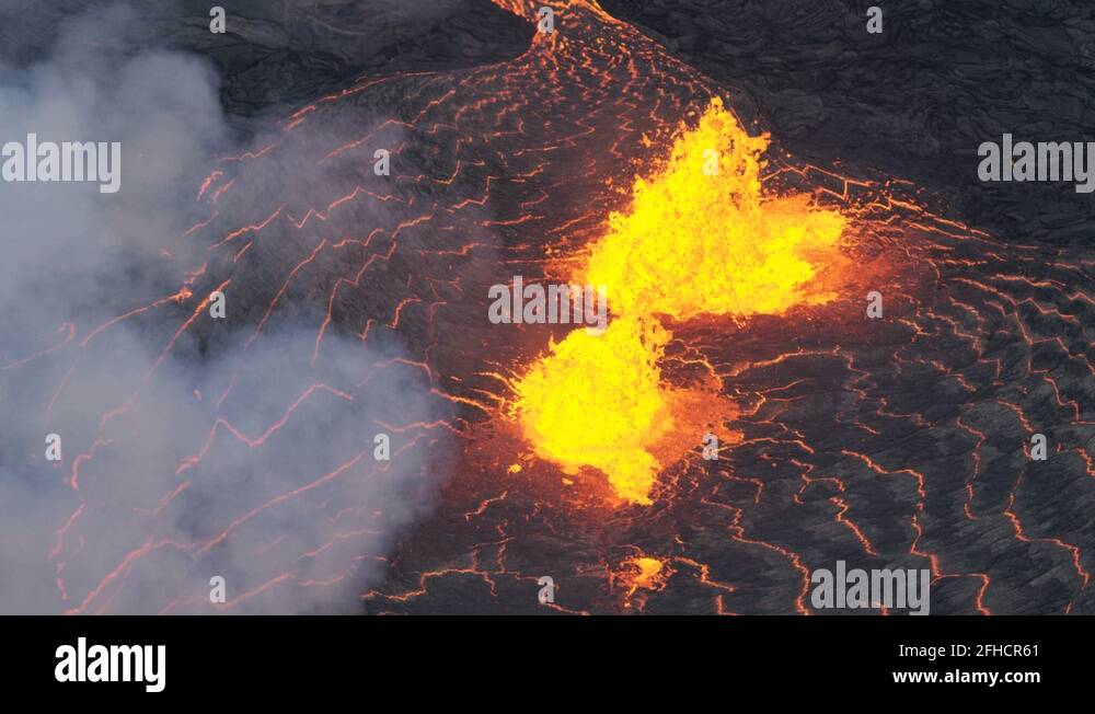 Volcano active lava aerial Stock Videos & Footage - HD and 4K Video ...