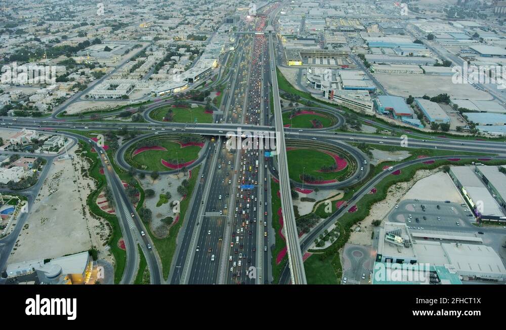 Sheikh zayed road dubai aerial Stock Videos & Footage - HD and 4K Video ...