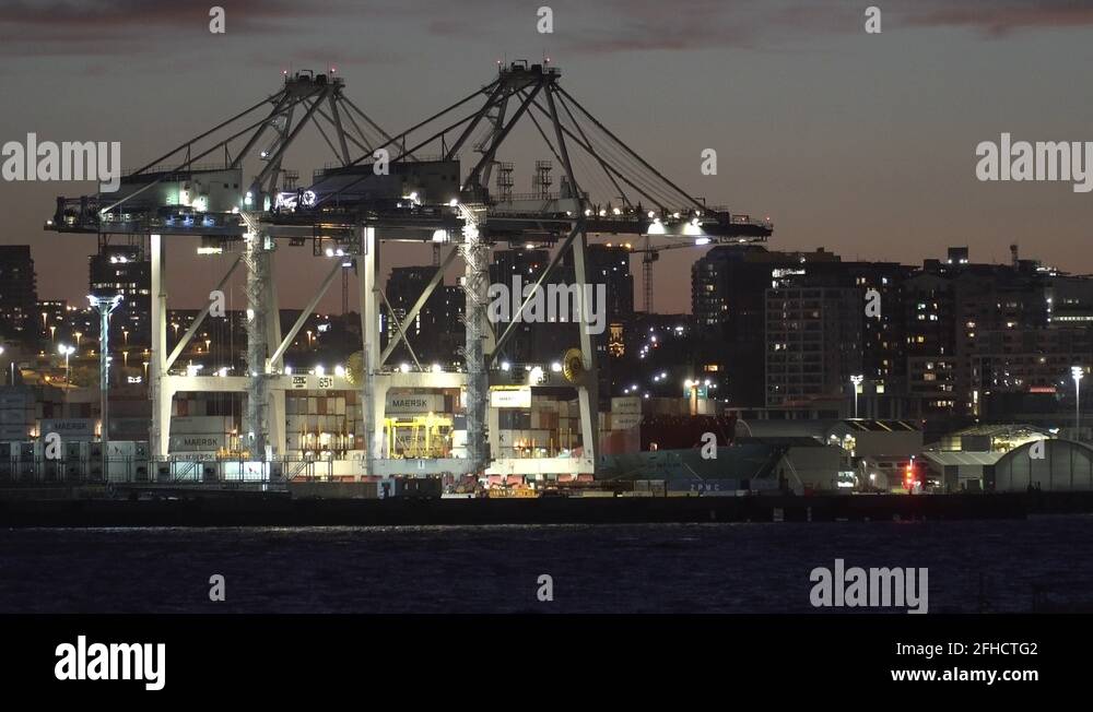 Container ship port loading Stock Videos & Footage - HD and 4K Video ...