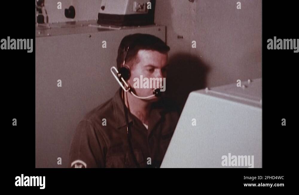 U.S. Army works in North American air defense command headquarters ...