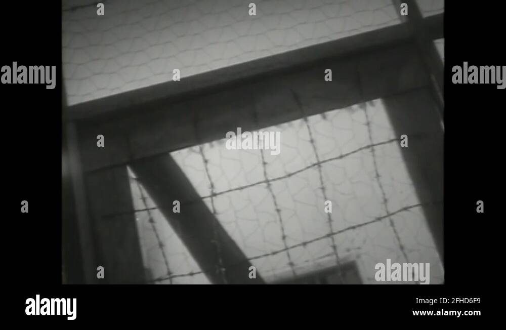 Guard enter a room at the Fifth Army Headquarters - 1945 Stock Video ...