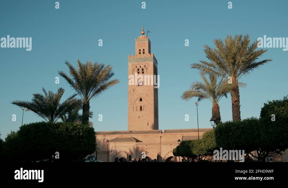 Koutoubia mosque palm trees Stock Videos & Footage - HD and 4K Video ...
