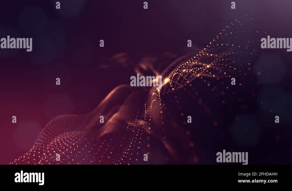Abstract dark background as a loopable sequence with glow particles and depth of Stock Video ...