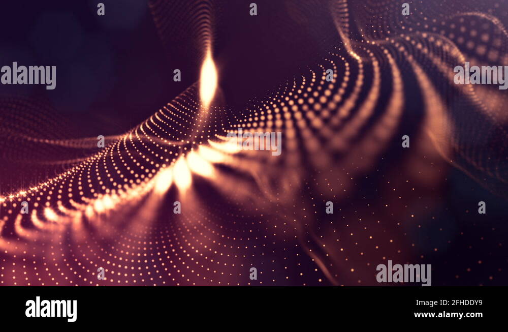 Abstract dark background as a loopable sequence with glow particles and depth of Stock Video ...