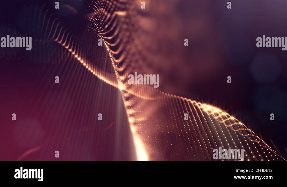 Abstract dark background as a loopable sequence with glow particles and depth of Stock Video ...