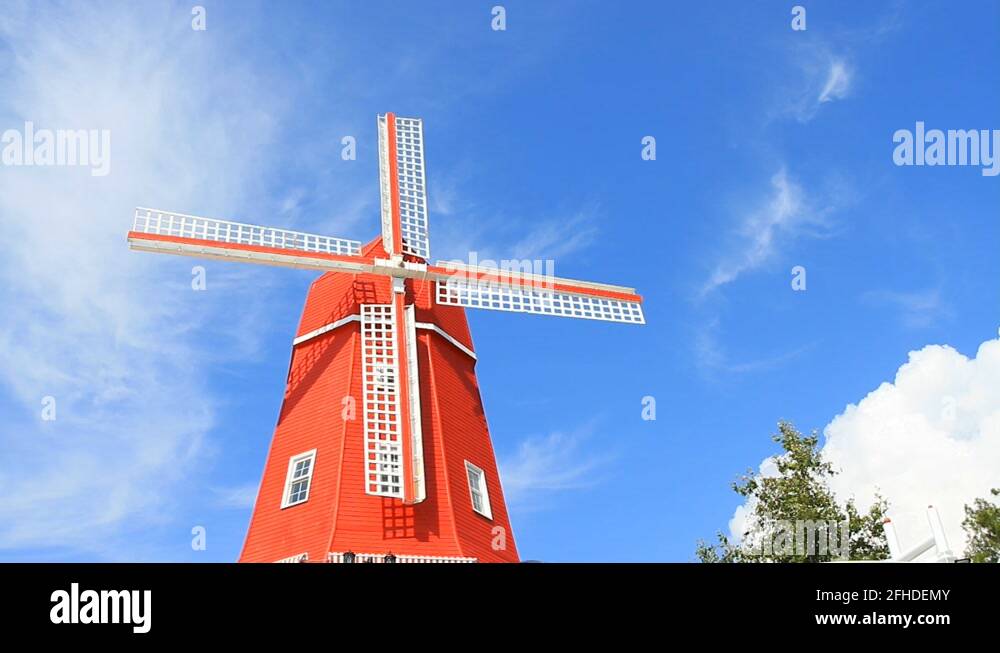 The red windmill Stock Videos & Footage - HD and 4K Video Clips - Alamy