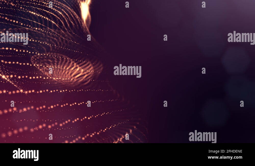 Abstract dark background as a loopable sequence with glow particles and depth of Stock Video ...