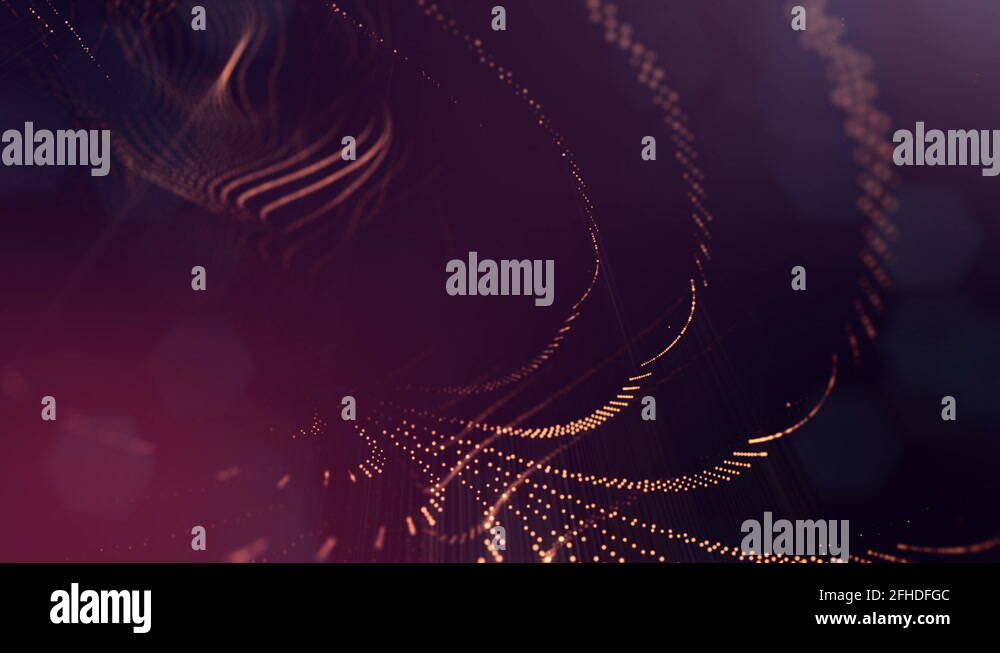 Abstract dark background as a loopable sequence with glow particles and depth of Stock Video ...