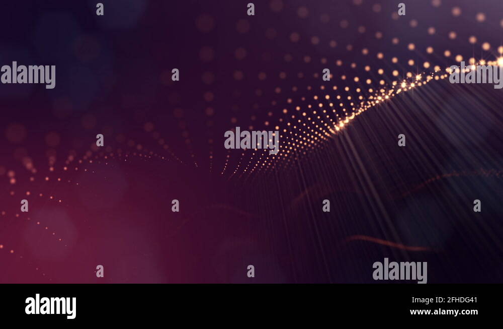 Abstract dark background as a loopable sequence with glow particles and depth of Stock Video ...