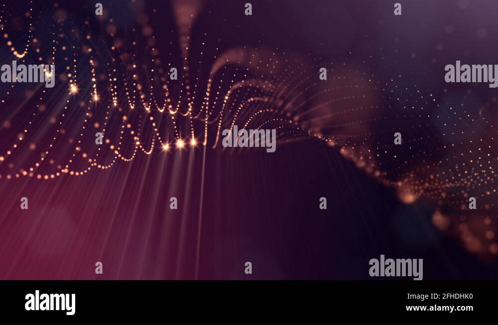 Abstract dark background as a loopable sequence with glow particles and depth of Stock Video ...