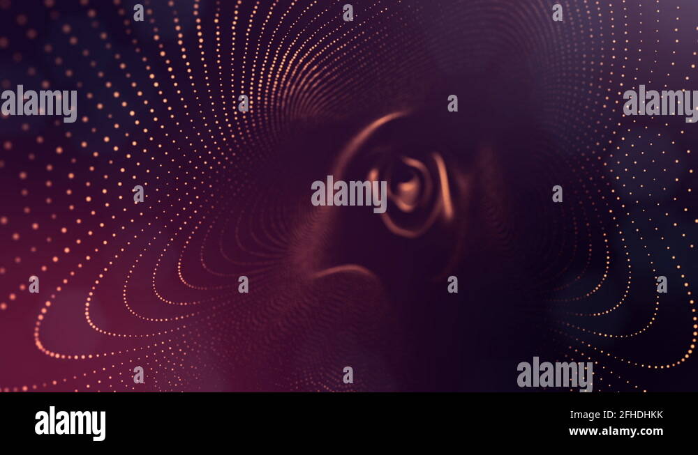 Abstract dark background as a loopable sequence with glow particles and depth of Stock Video ...