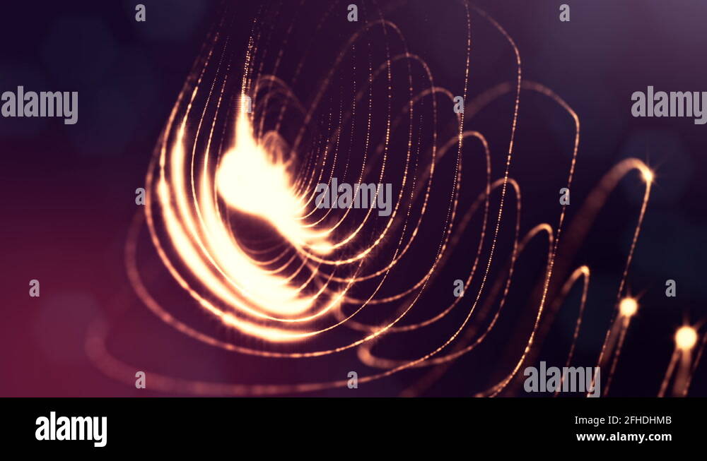 Abstract dark background as a loopable sequence with glow particles and depth of Stock Video ...