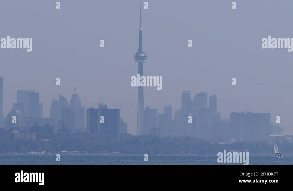 Scorching hot Toronto summer heatwave and smog Stock Video Footage - Alamy