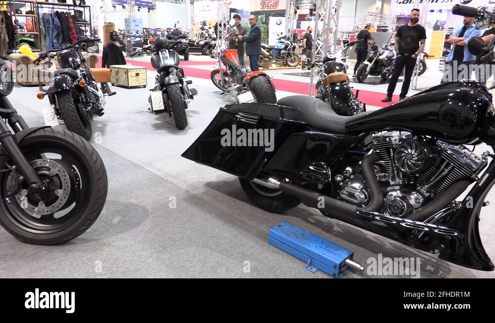 Harley davidson motorcycle on display Stock Videos & Footage - HD and ...