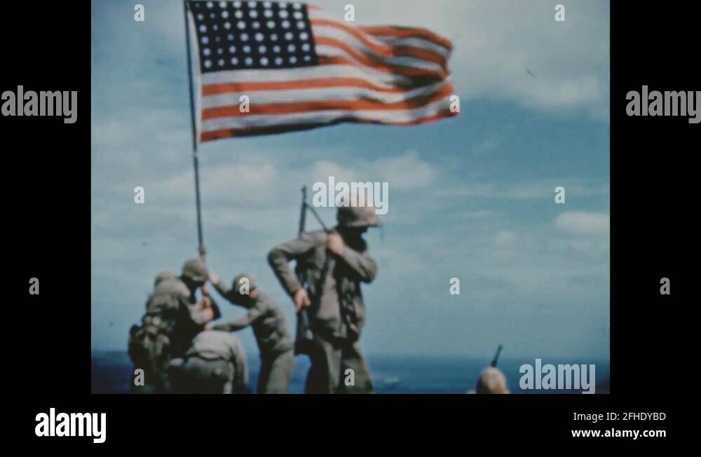 Iwo jima flag raising ww2 Stock Videos & Footage - HD and 4K Video ...
