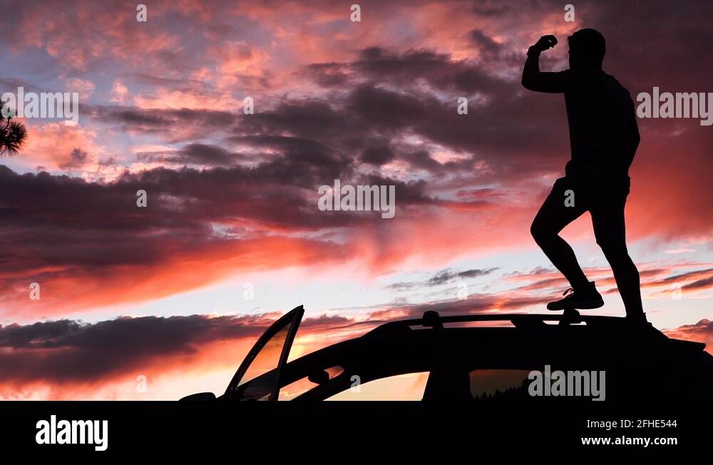 A person watching the sunset Stock Videos & Footage - HD and 4K Video ...