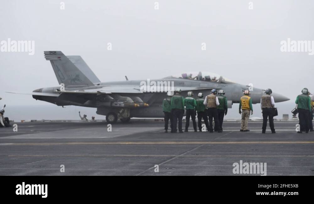 Aircraft carrier USS George H.W. Bush CVN 77 conducts flight operations ... Aircraft carrier USS George H.W. Bush CVN 77 conducts flight operations ...