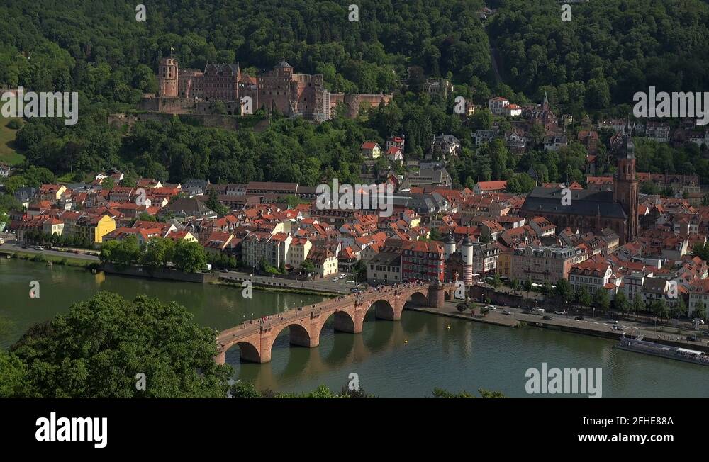 Heidelberg castle neckar river old bridge Stock Videos & Footage - HD ...