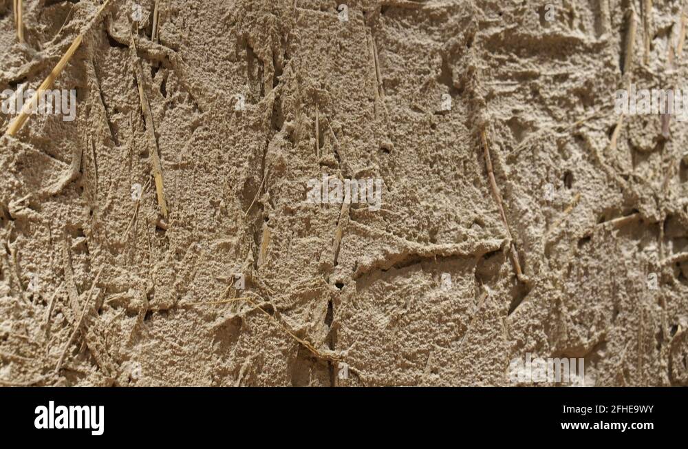 Eco-friendly Mud and straw wall texture, concept sustainable green ...