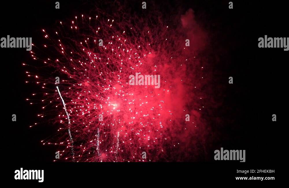 Red firework cloud Stock Videos & Footage - HD and 4K Video Clips - Alamy