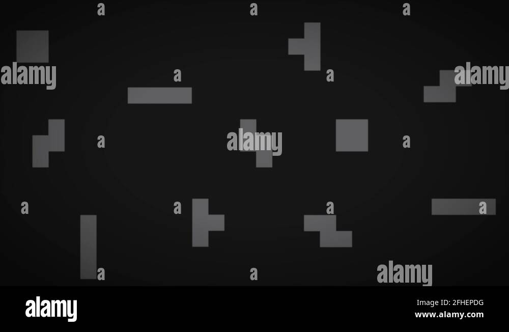 Falling Down Bricks Animated Pixel Art Retro Arcade Game on Bad TV ...