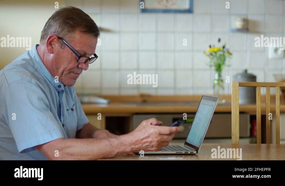 Man age 60s laptop Stock Videos & Footage - HD and 4K Video Clips - Alamy
