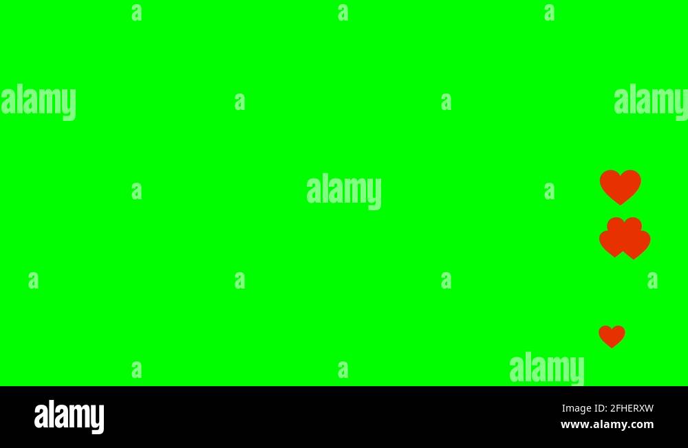 Many Like Icons Fly Out from Right Side of the Screen 4K Flat Style ...