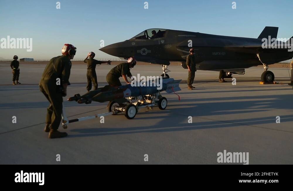 Crew load explosive in Lockheed Martin F-35 Lightning II - 2016 Stock ...