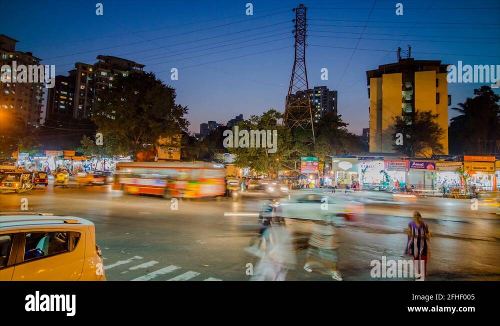 Busy intersection in mumbai Stock Videos & Footage - HD and 4K Video ...