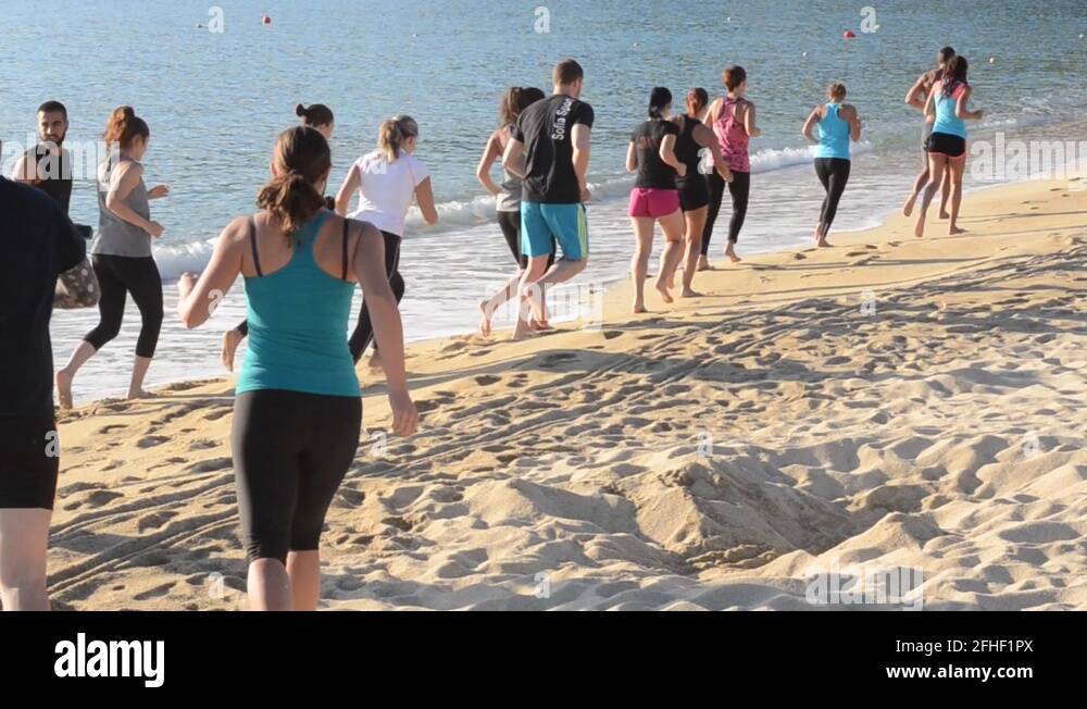 Group beach fitness Stock Videos & Footage - HD and 4K Video Clips - Alamy