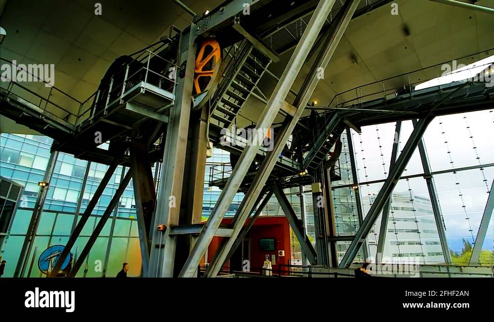 Sky tram cabling and machinery of the cable pull system Stock Video ...